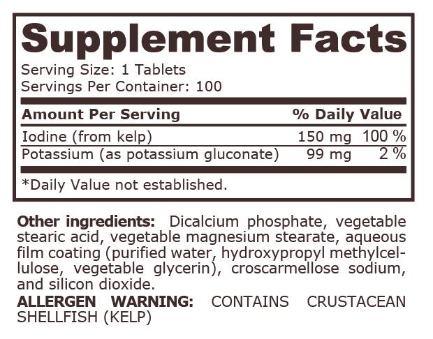 POTASSIUM 99 mg - 100 Tablets – PureNutritionUSA.com